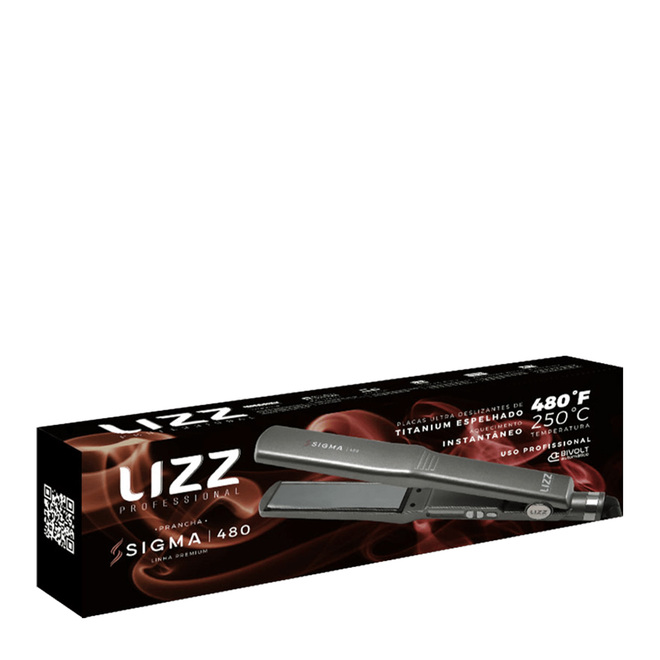 Prancha Lizz Professional Sigma 250°C/480°F Bivolt - | Rio Bel