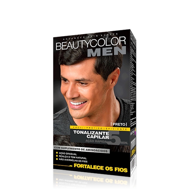 Tonalizante Beauty Color Men Preto 80g - | Rio Bel