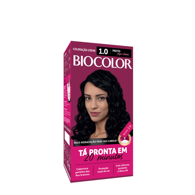 Coloração Permanente Biocolor Mini Kit 1.0 Preto Fundamental